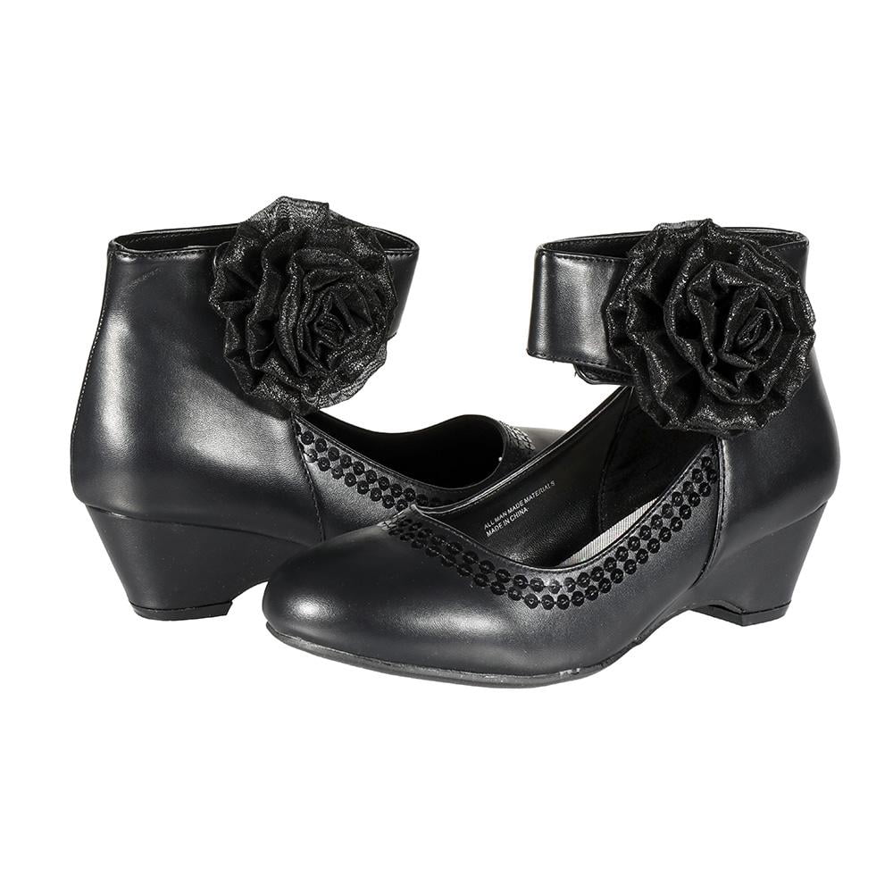 EIGHT EIGHTEEN Girls Wedge Ankle Cuff Stylish Kiddie Heel in Various ...