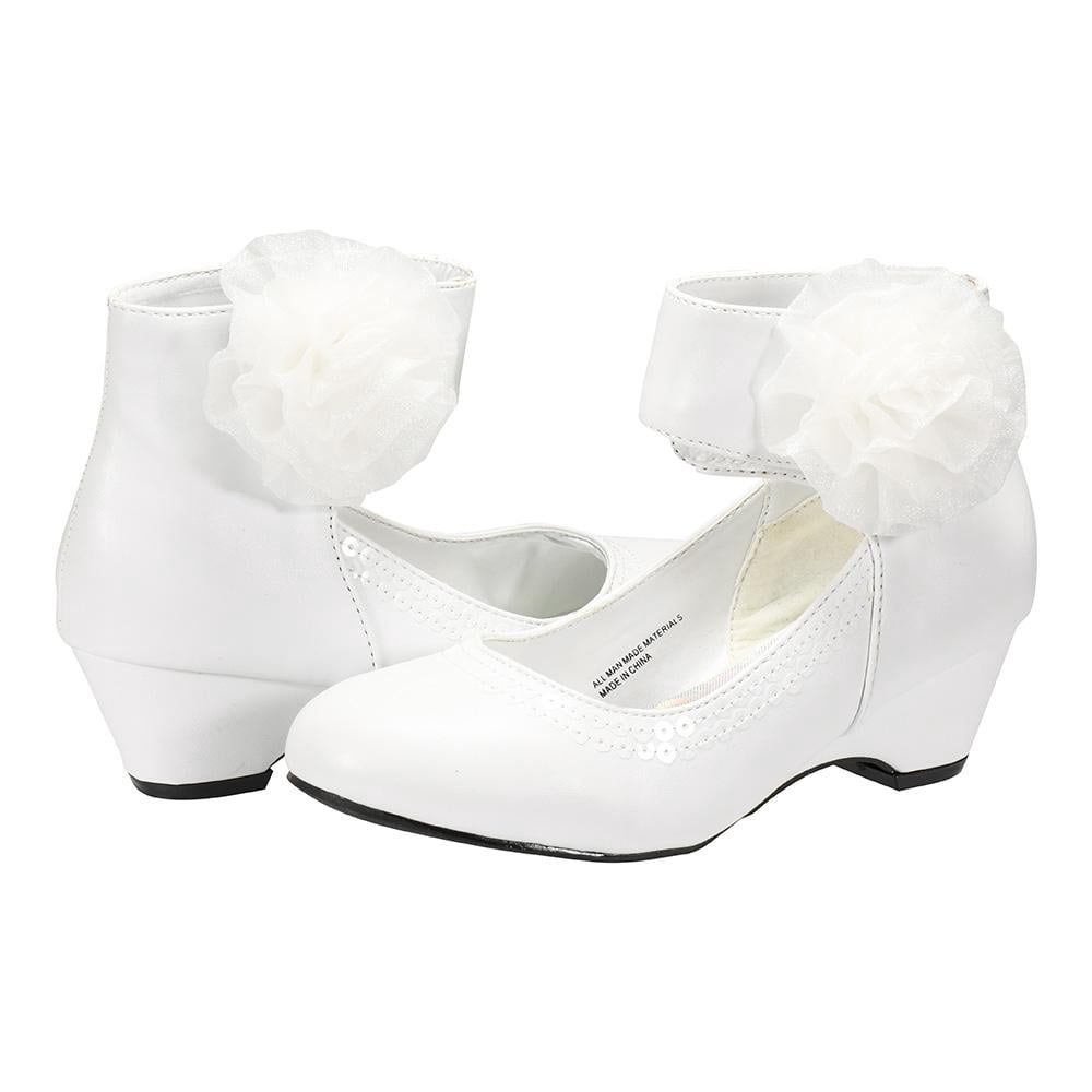 EIGHT EIGHTEEN Girls Wedge Ankle Cuff Stylish Kiddie Heel in Various ...