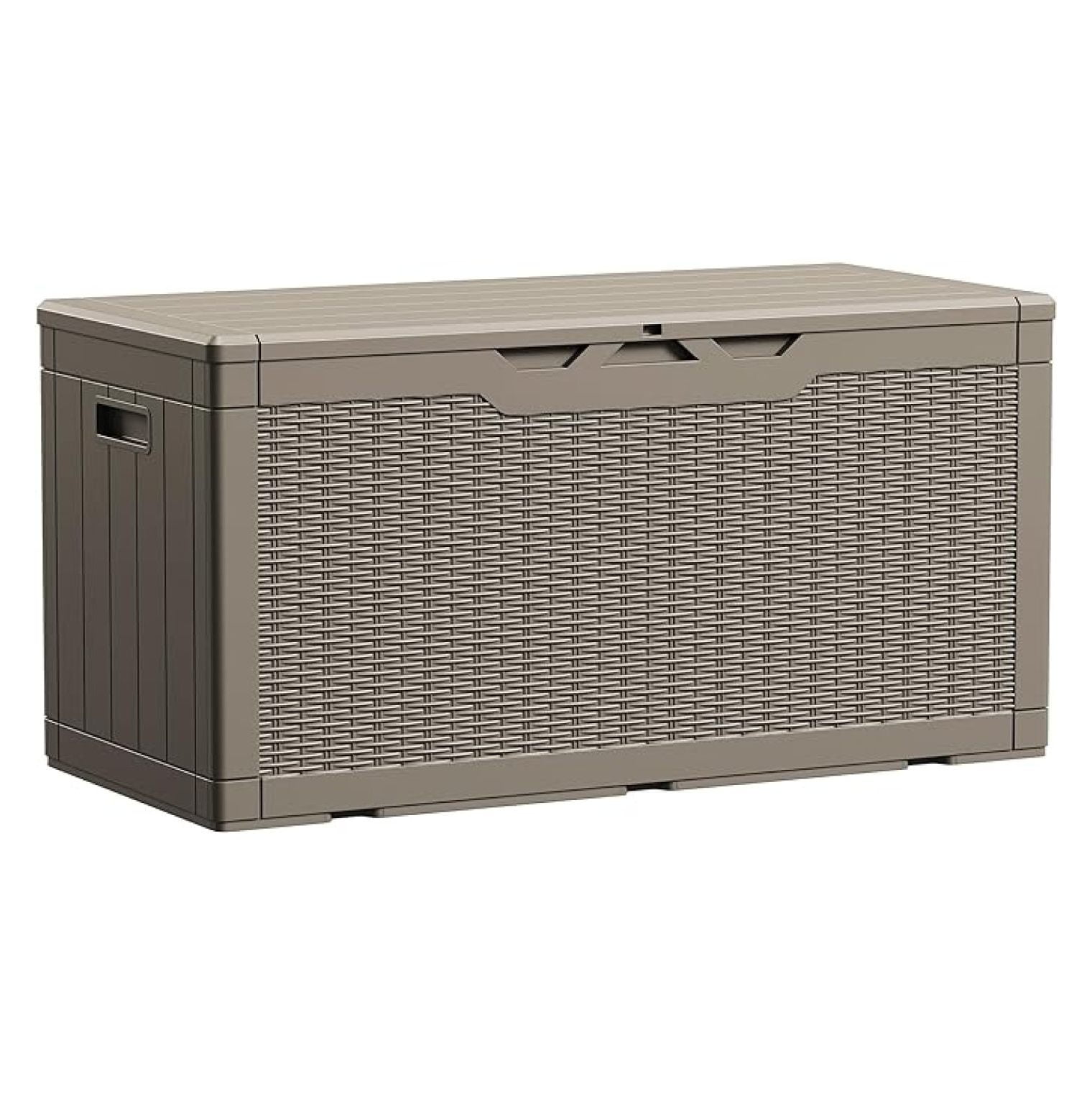 EIGHTNINE 100 Gallon Waterproof Large Resin Deck Box Indoor Outdoor ...