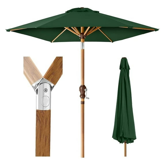 EIGHTNINE 10ft Market Umbrella, Outdoor Sun Shade for Backyard, Deck ...