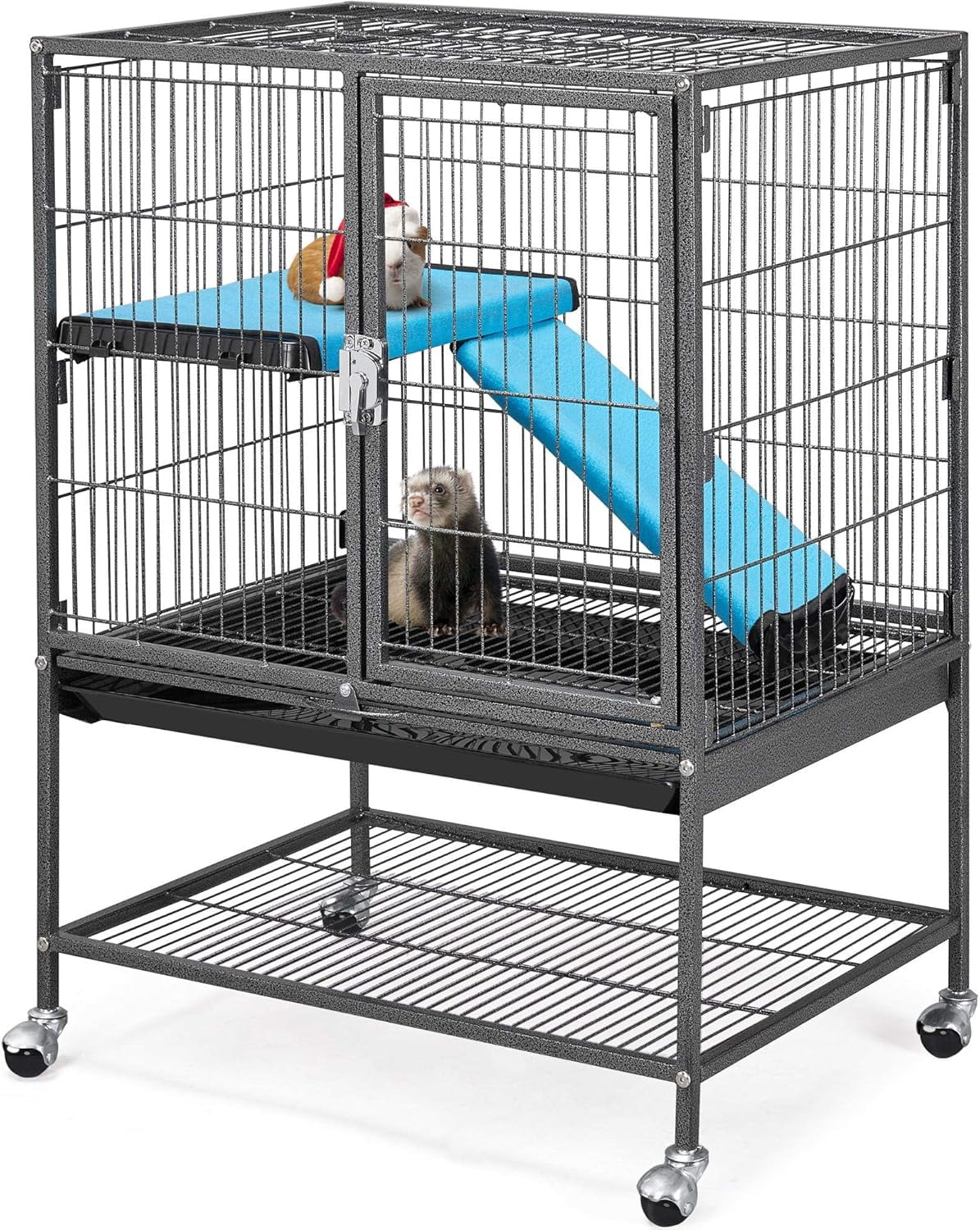 EIGHTNINE 34 Inch Multi-Level Small Animal Cage for Adult Rats ...