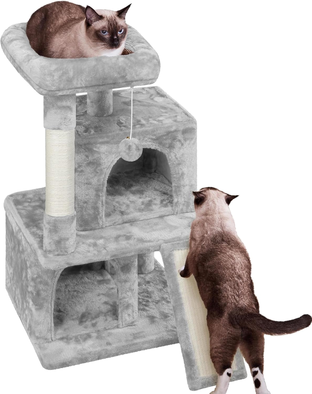 EIGHTNINE 36 Inches Multi-Level Modern Cat Towers Cat Activity Tree ...