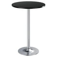 EIGHTNINE Bistro Pub Table Round Bar Height Cocktail Table Metal Base ...