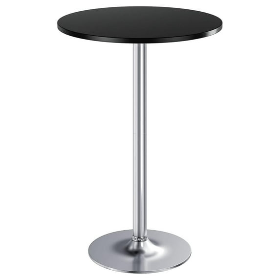 EIGHTNINE Bistro Pub Table Round Bar Height Cocktail Table Metal Base ...