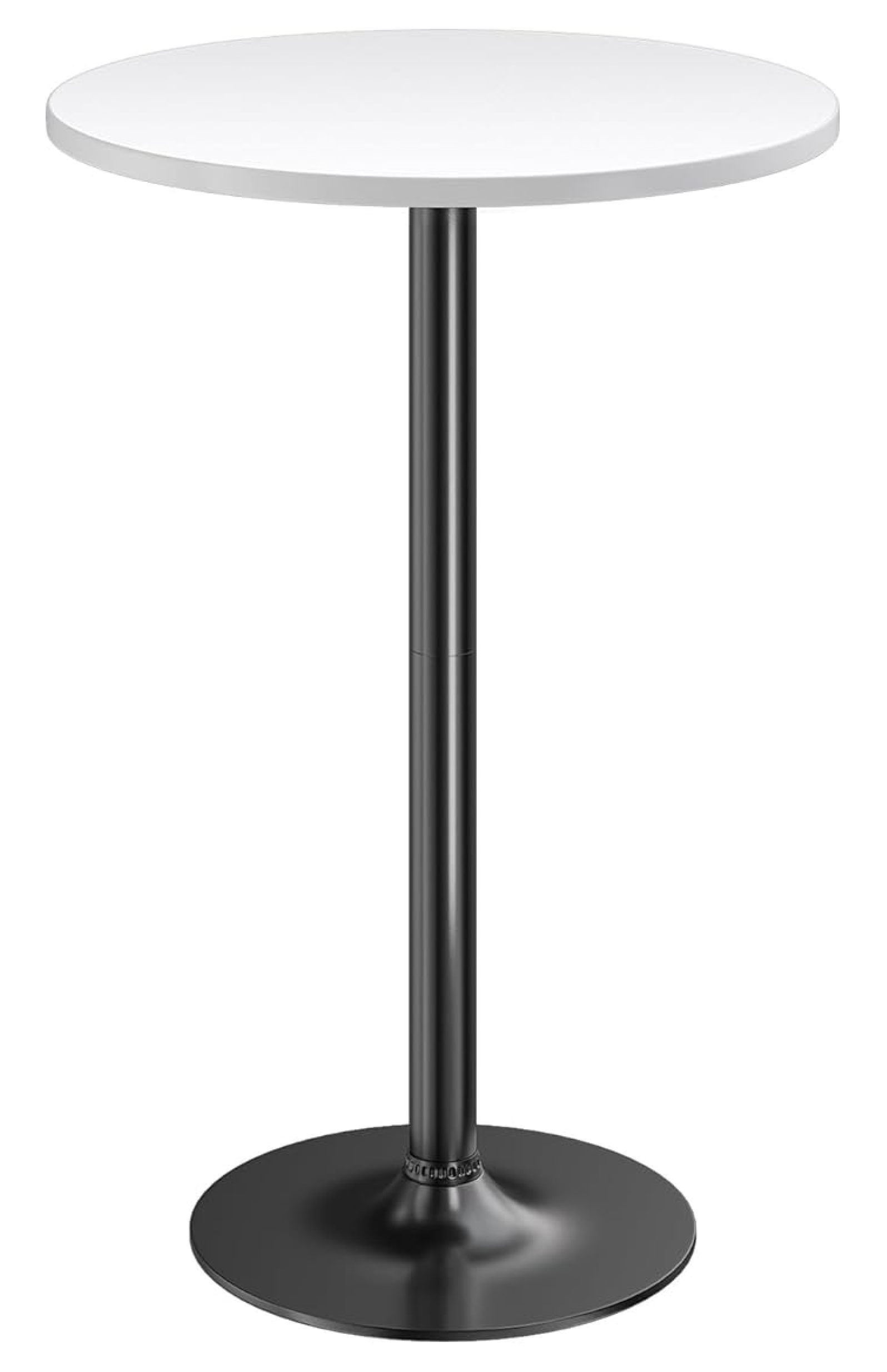 EIGHTNINE Bistro Pub Table Round Bar Height Cocktail Table Metal Base ...