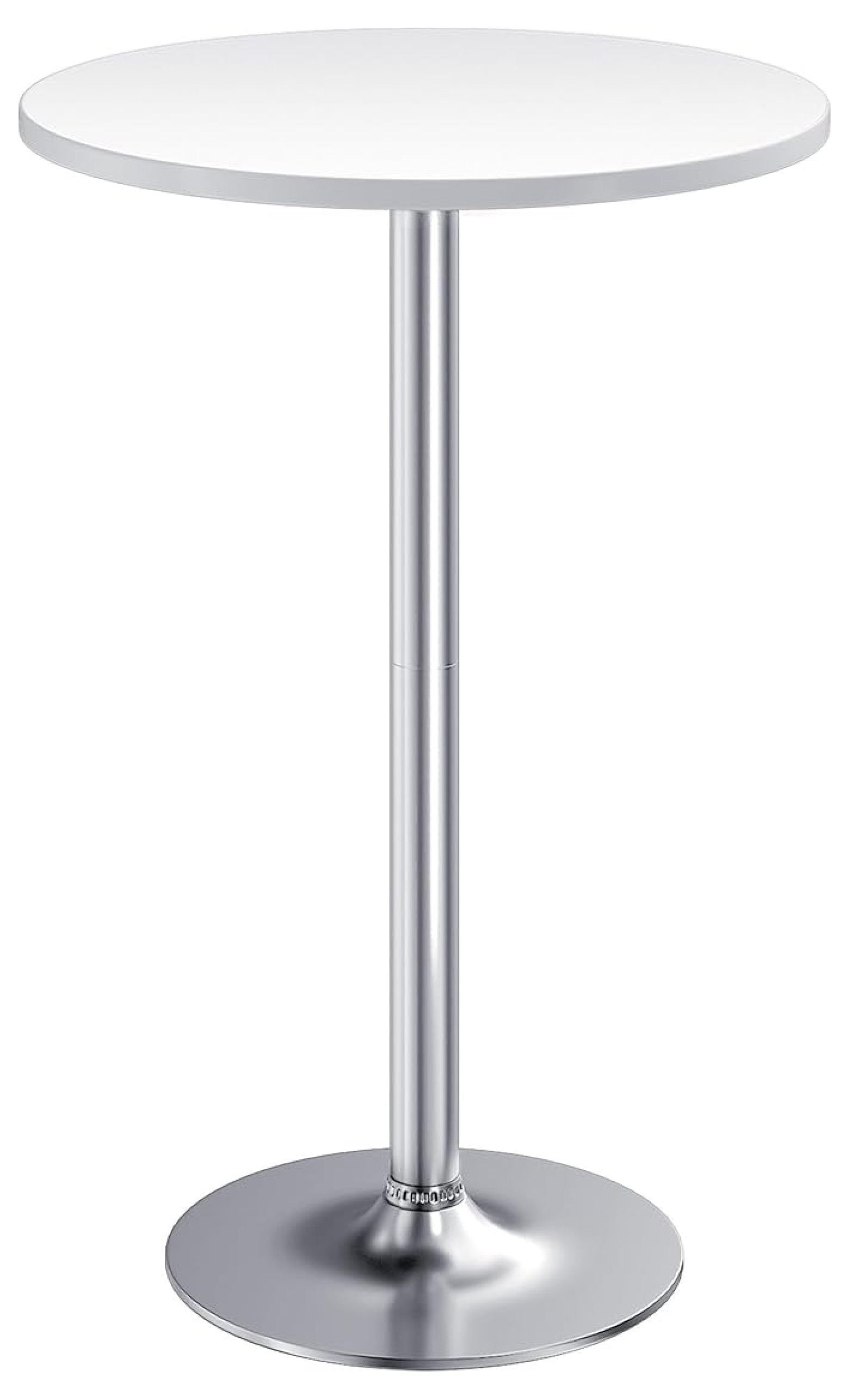 EIGHTNINE Bistro Pub Table Round Bar Height Cocktail Table Metal Base ...