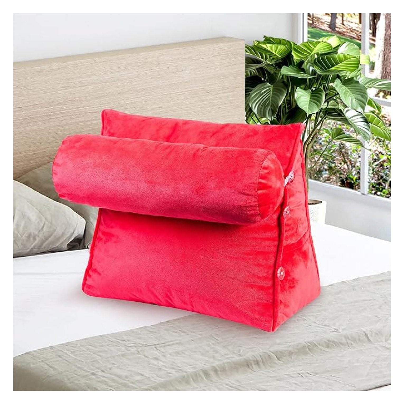 EIGHTNINE Reading Wedge Pillow - Adjustable Wedge Reading Pillow with ...