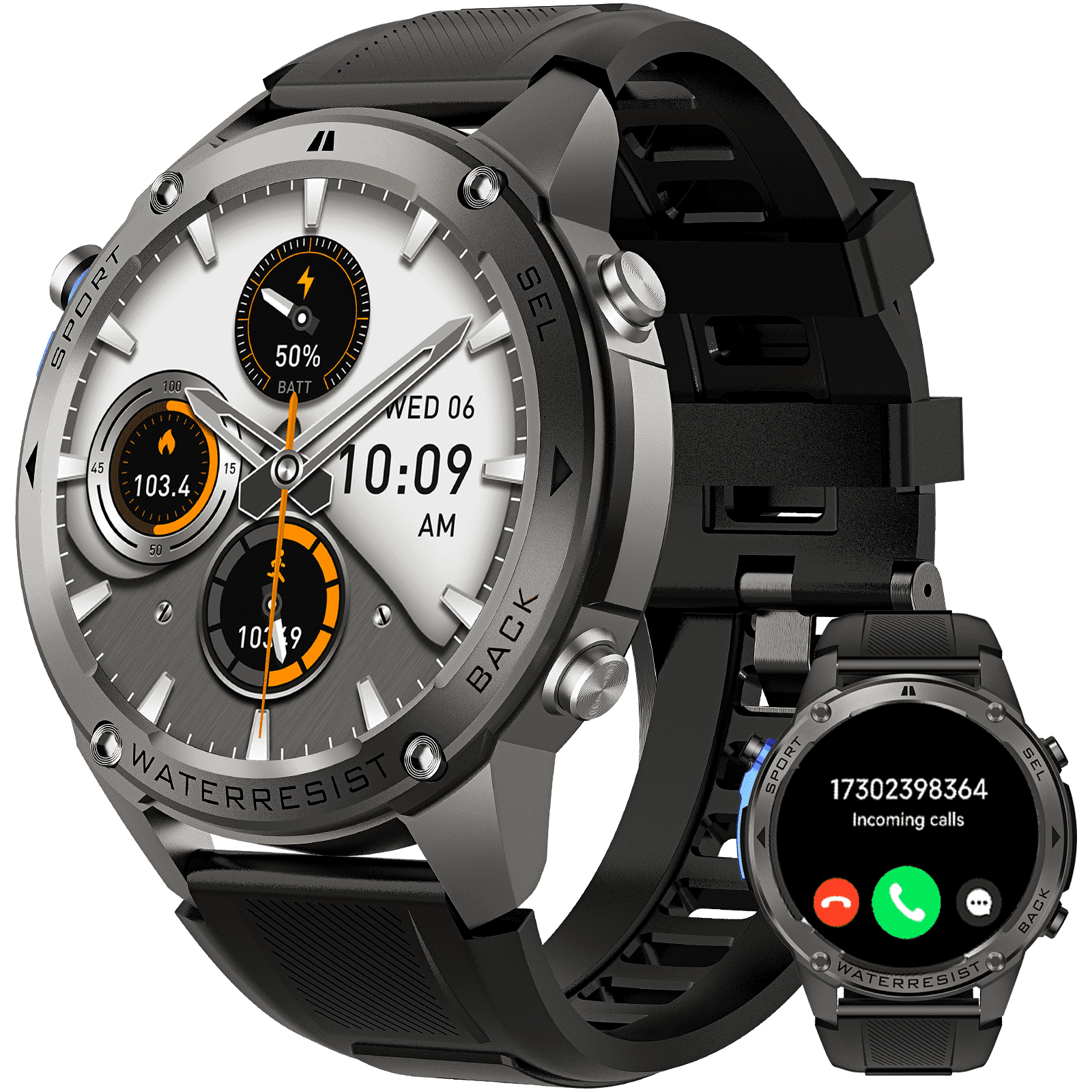 EIGIIS DM56 1.43'' AMOLED Always-on Display 170+ Sports Modes Smart ...