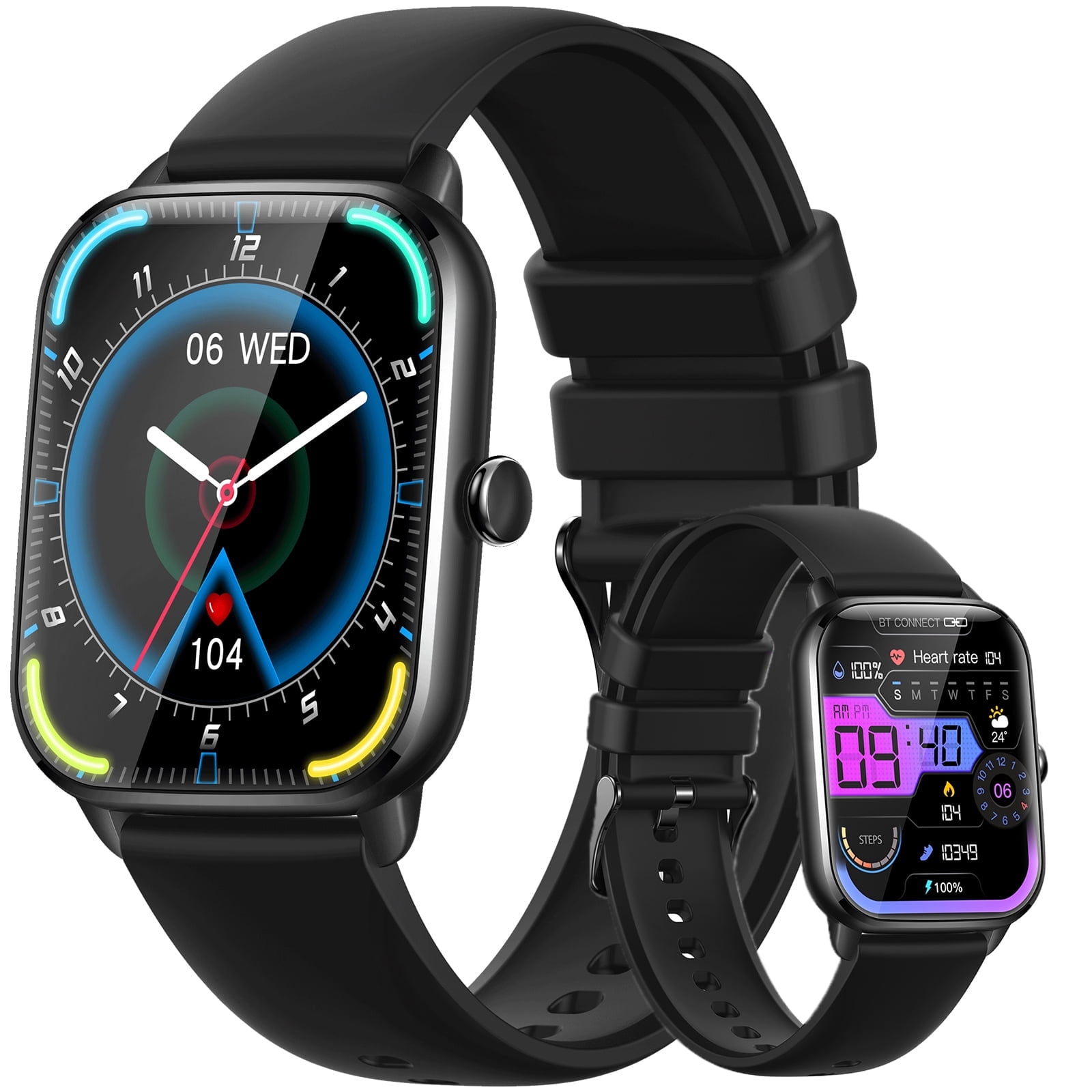 EIGIIS Smart Watch for Men 1.9" HD Ultra Narrow Edge Screen Fitness ...