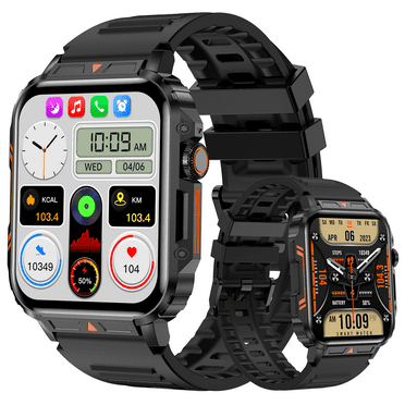 BEYCED New iPhone Smart Watch, 2.02'' HD Bluetooth Call, IP68 ...