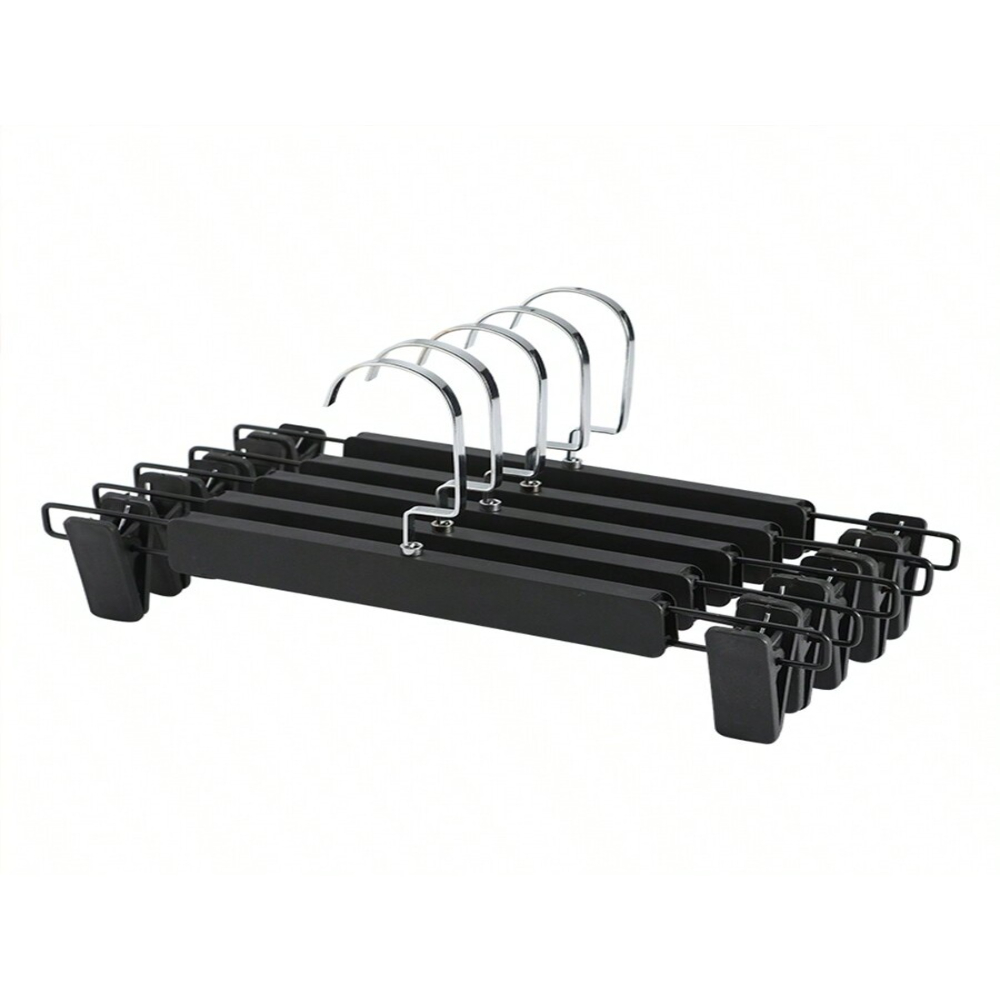 EIGTHTAIL 10pcs Home Wardrobe Clothes Hangers Stretchable Pants Clips ...
