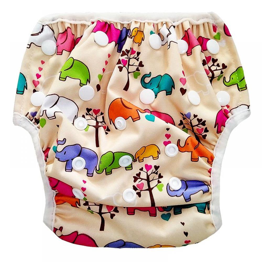 EIGTHTAIL Baby Swim Diapers 0-3 Years Old Adjustable Water Diapers ...