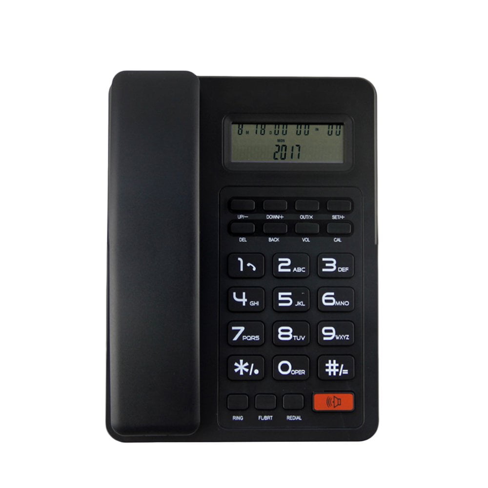 EIGTHTAIL Black Fixed Wireless GSM Desk Phone Quadband SIM Card SMS ...