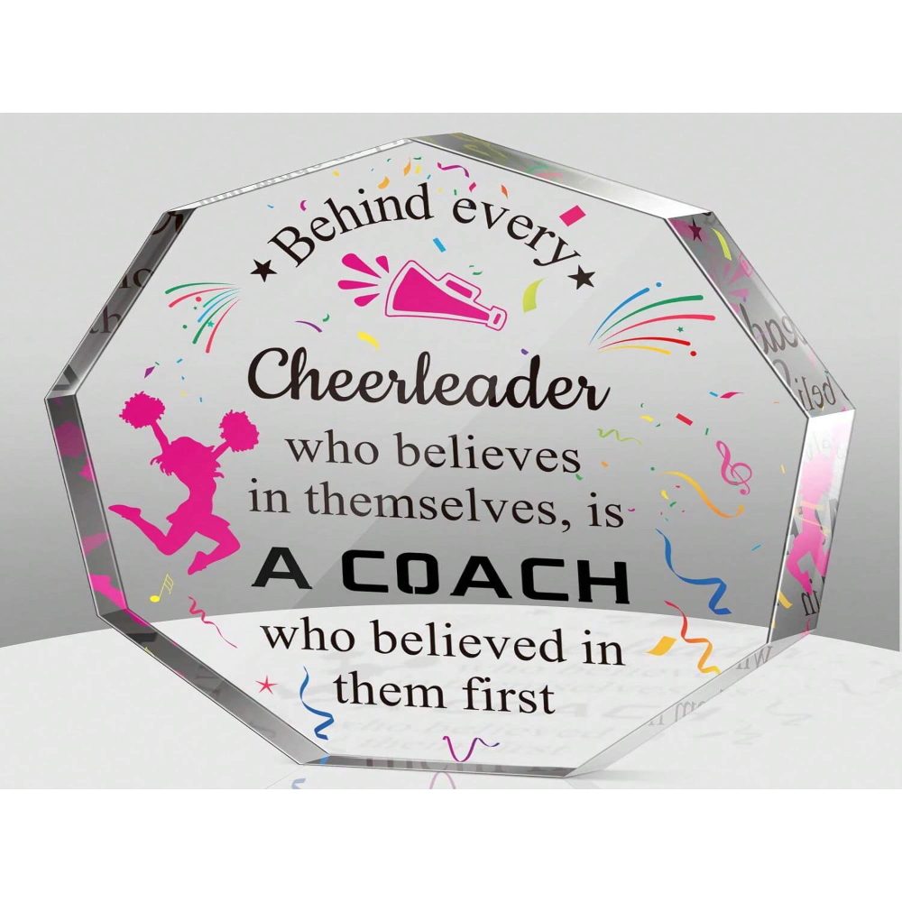 EIGTHTAIL Cheer Gift For Women Acrylic Sign Cheer Plaque Cheerleading ...