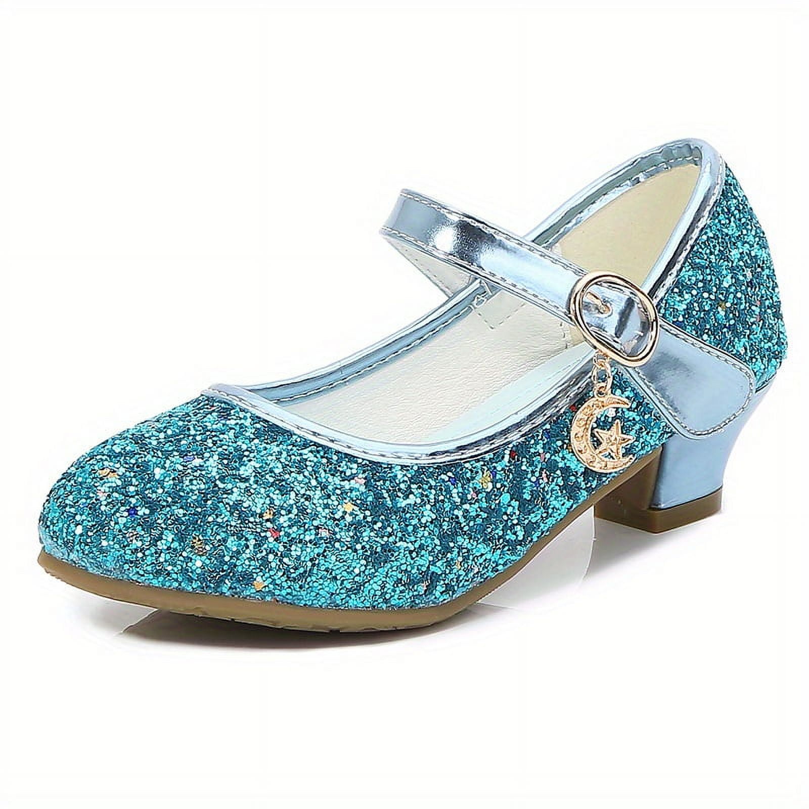 EIGTHTAIL Girls Sparkling Sequin Party Flats - Durable Low Heel Perfect ...