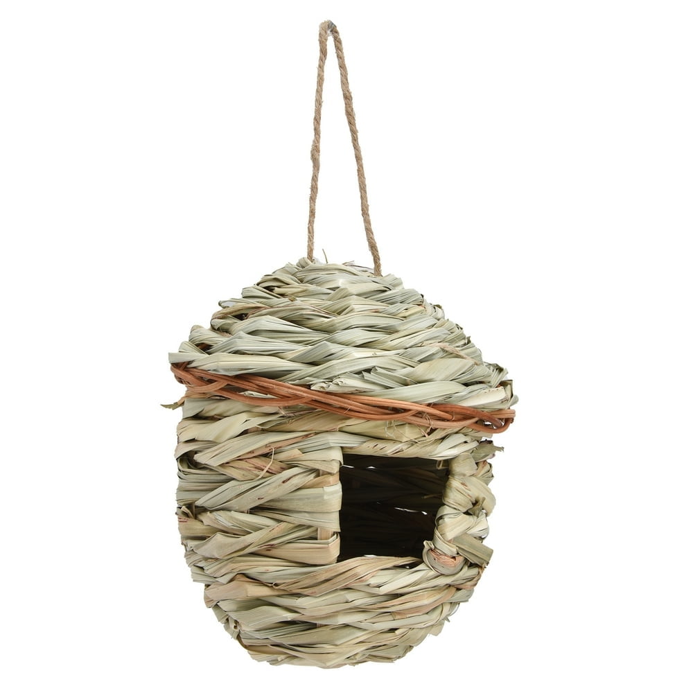 EIGTHTAIL Hand Woven Bird Hut Degradable Decorative Bird House Bird ...