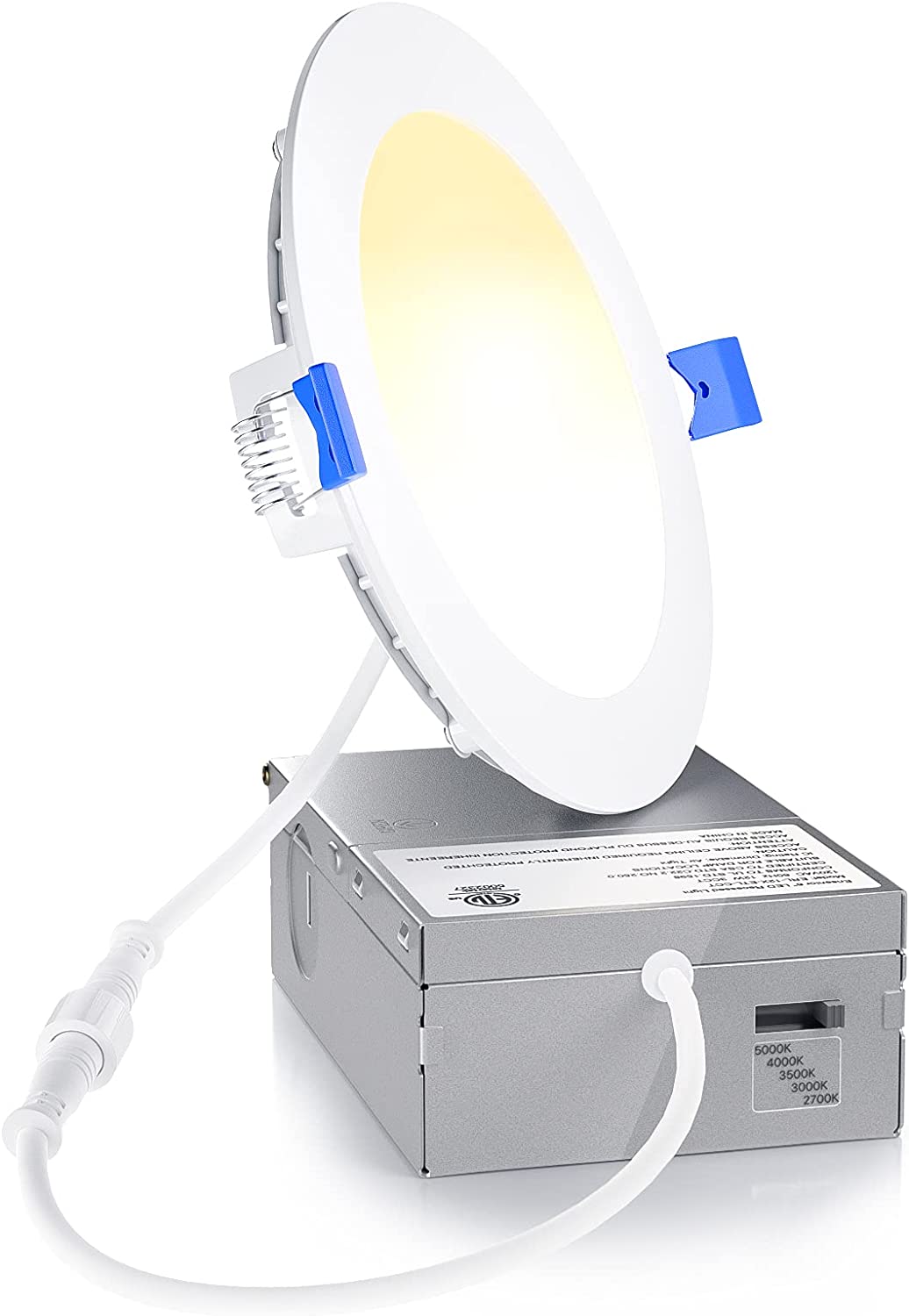 EIKODO-1 Pack 4 Inch LED Recessed Light, Dimmable, 2700K-5000K 5CCT ...