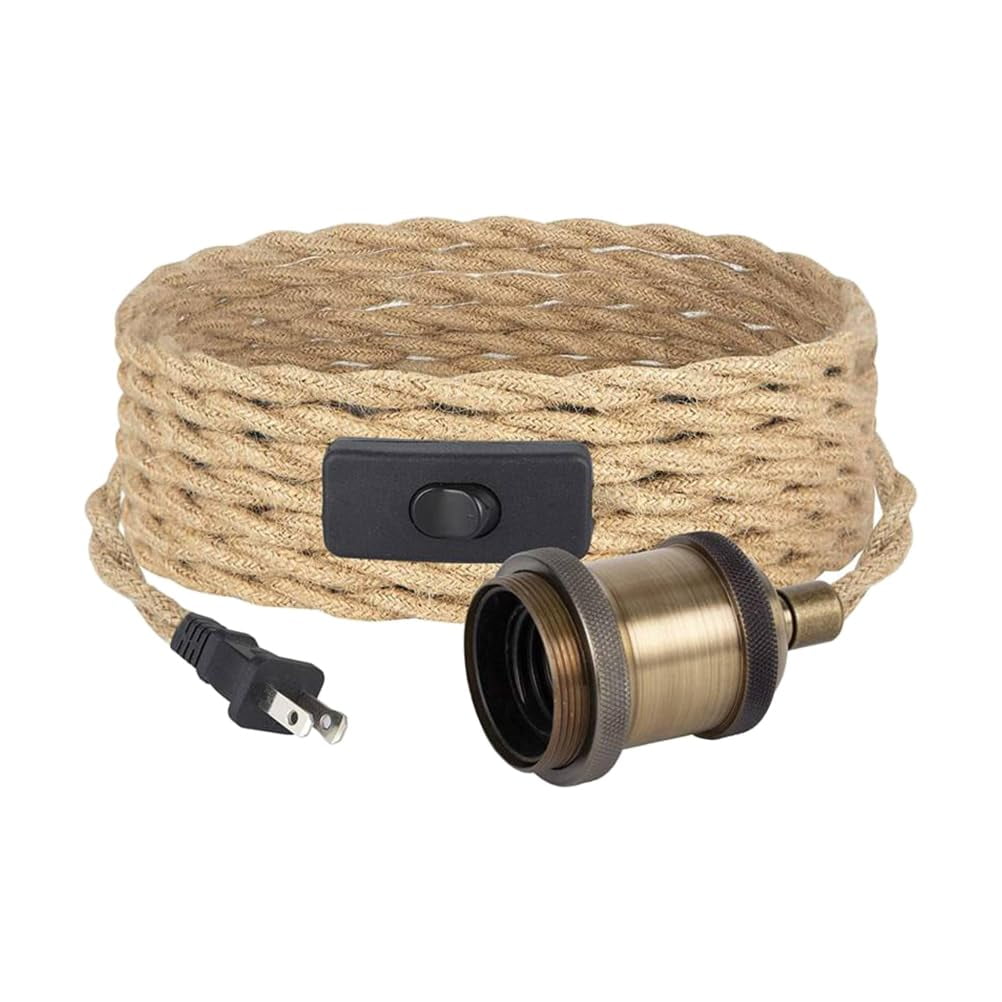 EIKODO-1 Set Lamp Holder Hanging Plug in Light Ceiling Pendant Cord ...