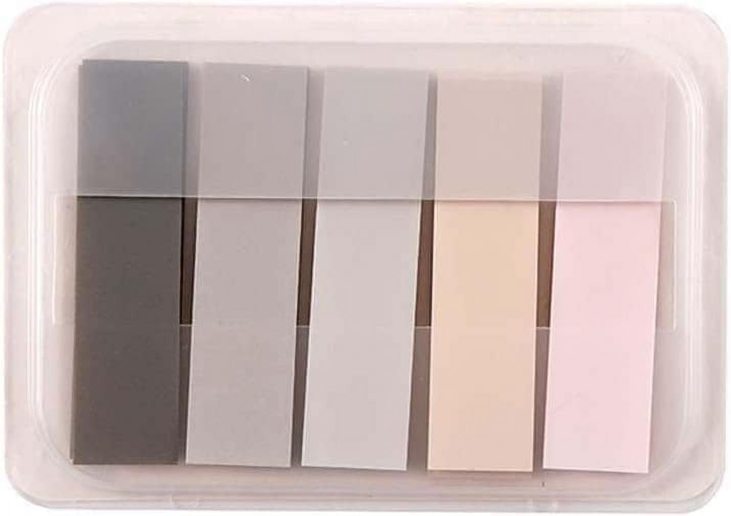 EIKODO-100 Pcs Grey Sticky Index Tabs, Notes Flags Writable and ...