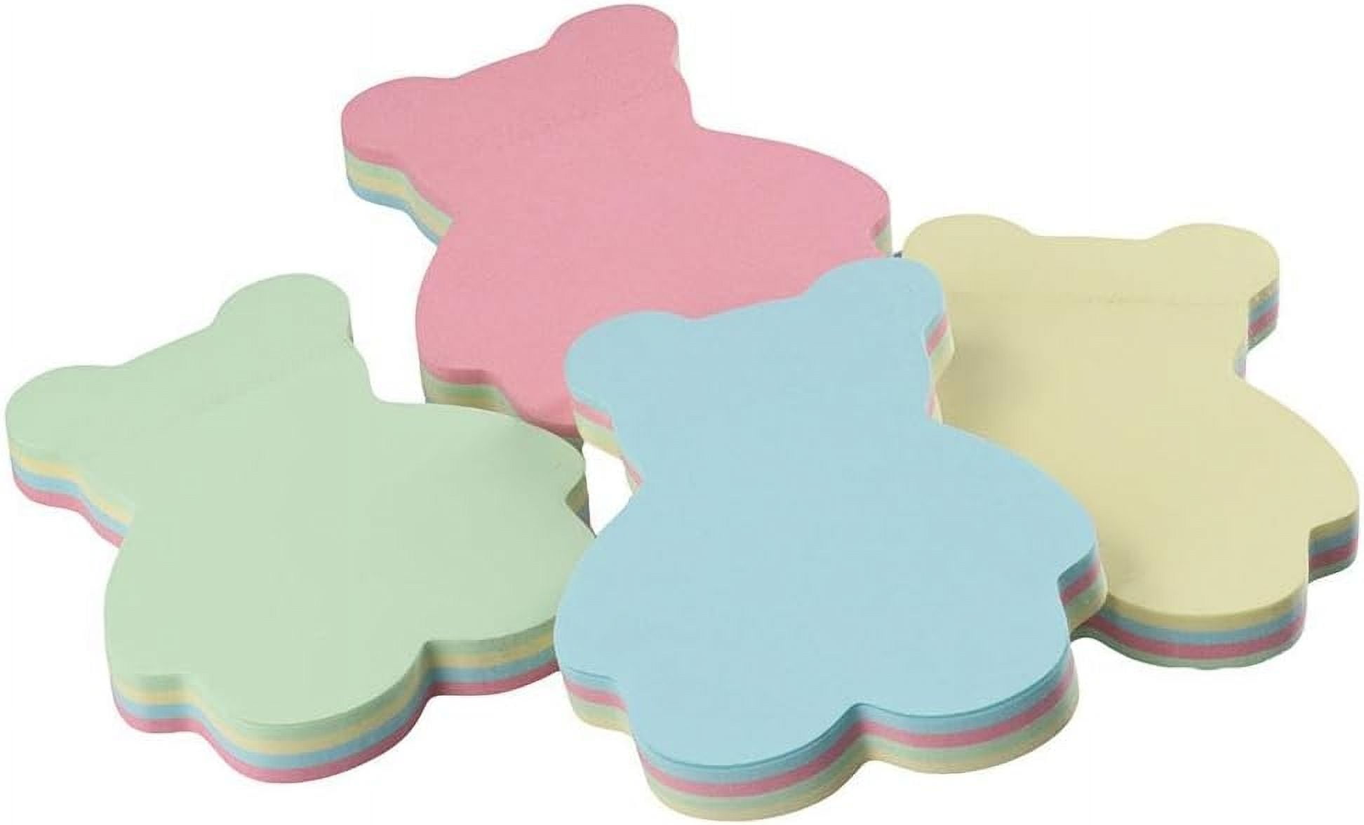 EIKODO-1000 Sheets Bear Shaped Sticky Notes,Self-Adhesive Notepad,Memo ...