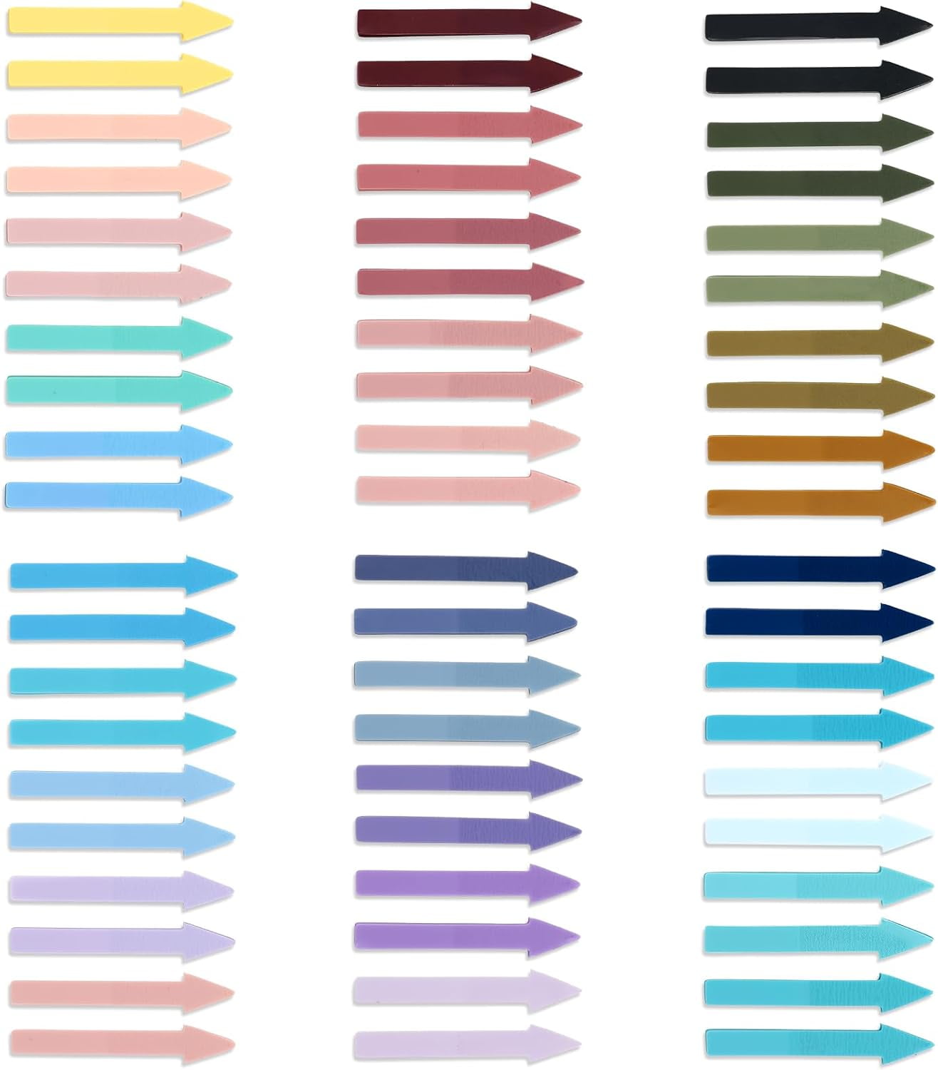 EIKODO-1200 Pack Arrow Colored Sticky Tabs Sticky Notes Transparent ...