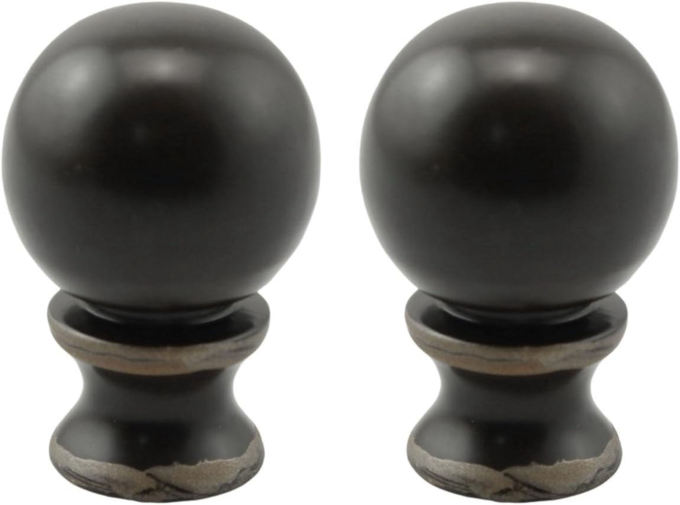 EIKODO-2PCS Brown Ball Lamp Finial Cap Knob Lighting Lamp Finials Lamp ...