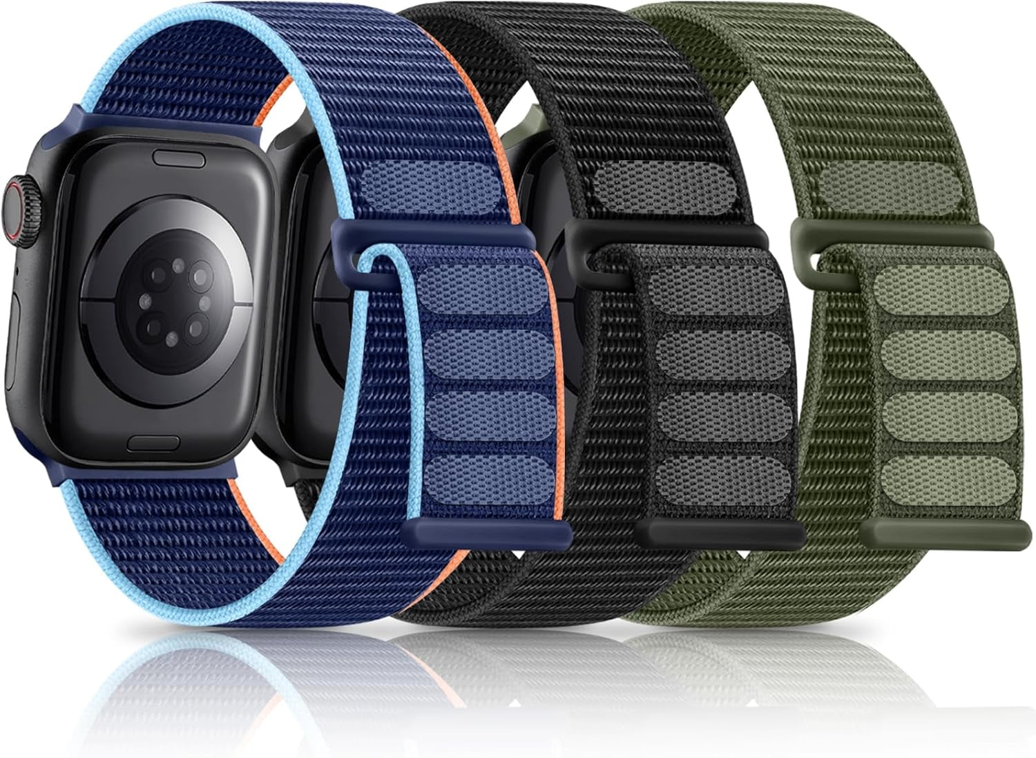 EIKODO-3 Pack Band Compatible with Apple Watch Band 38mm 40mm 41mm 42mm ...