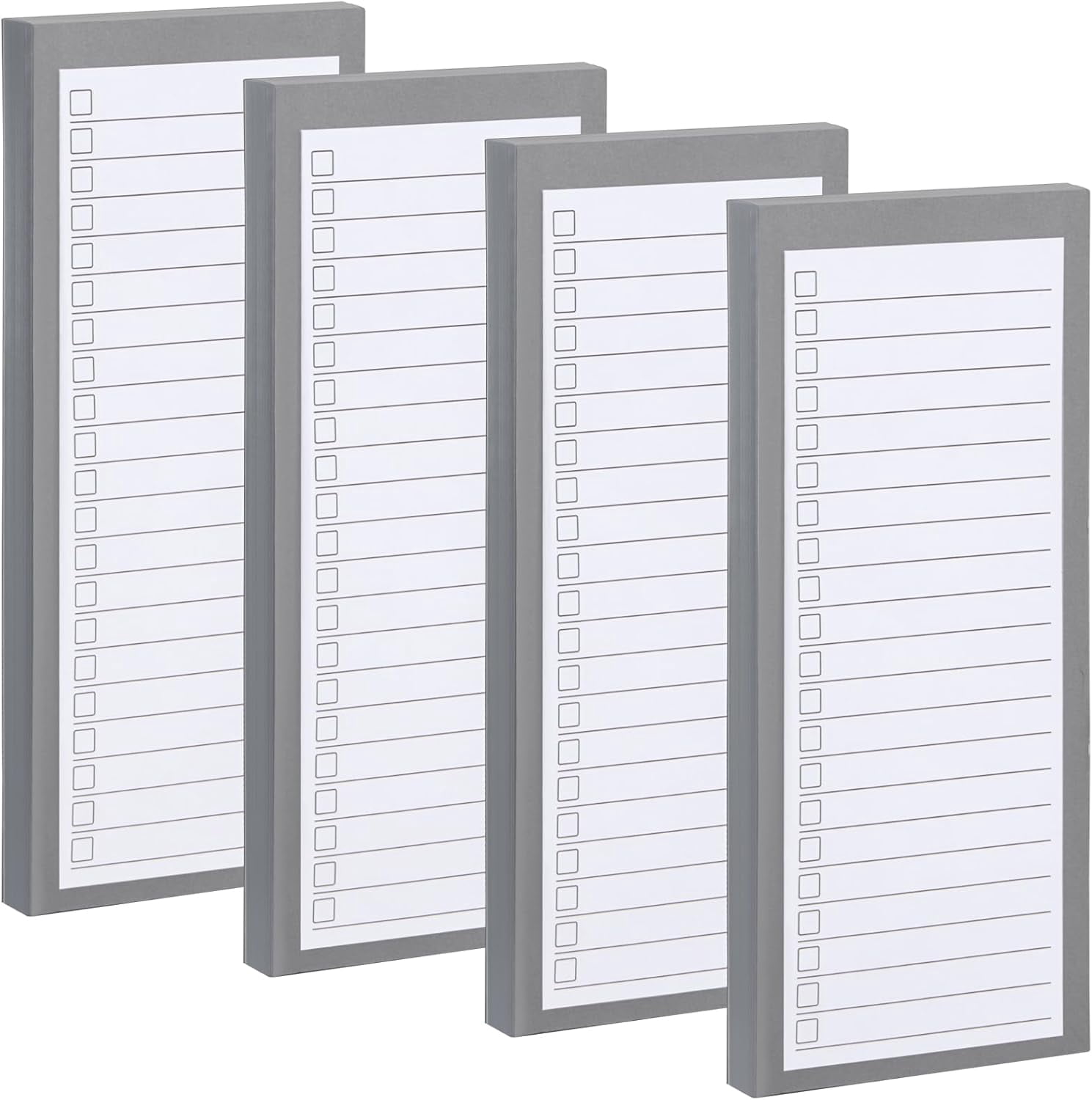 EIKODO-4 Pack Magnetic Notepads for Refrigerator200 Sheets Grocery List ...