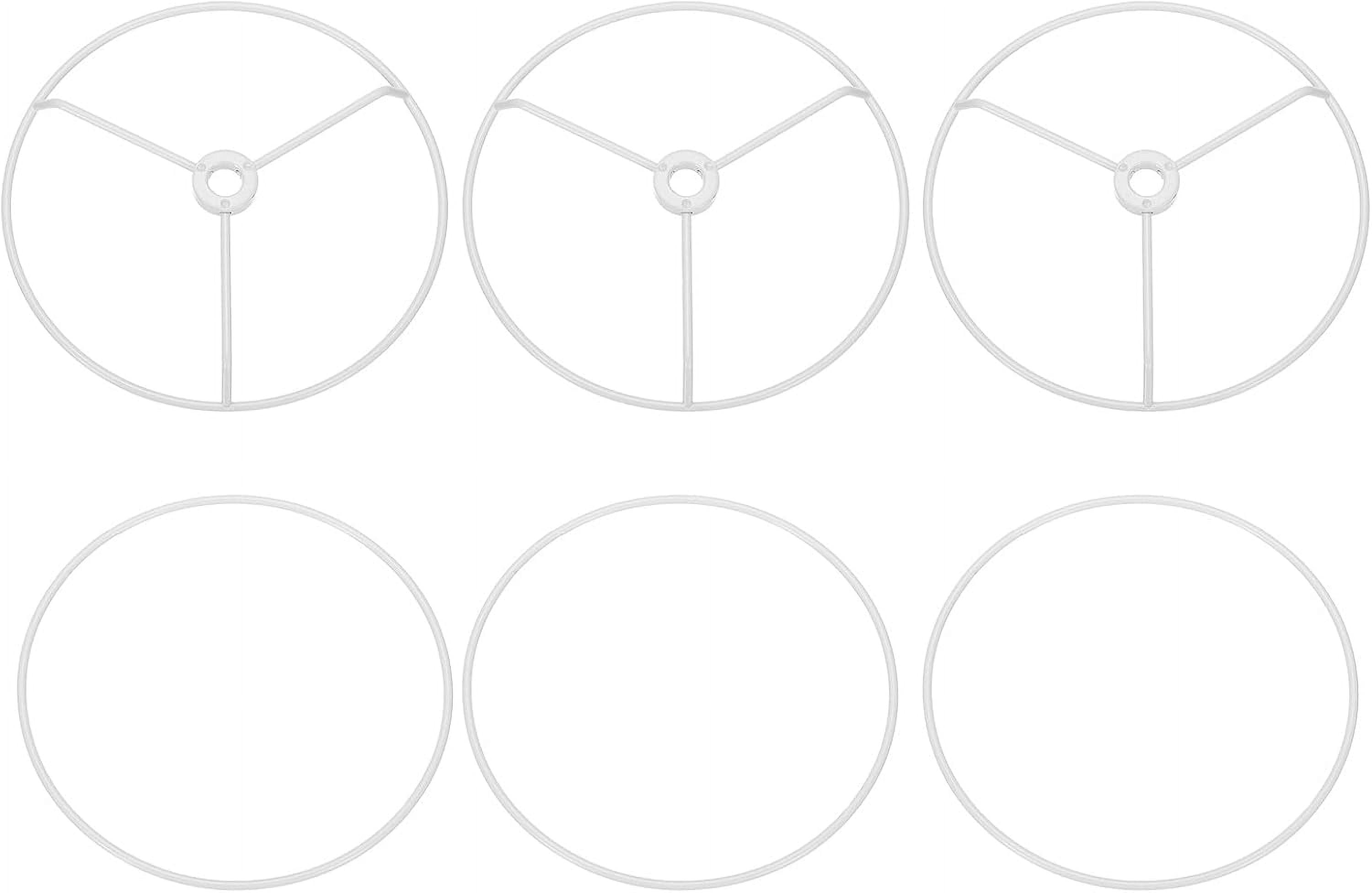 EIKODO-6 Inch Lamp Shade Ring, 3 Set Metal Lamp Shade Frame Wire ...