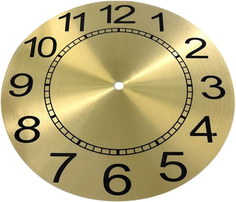 EIKODO-Aluminum Clock Dial Wall Clock DIY Metal Dial Replacement Clock ...