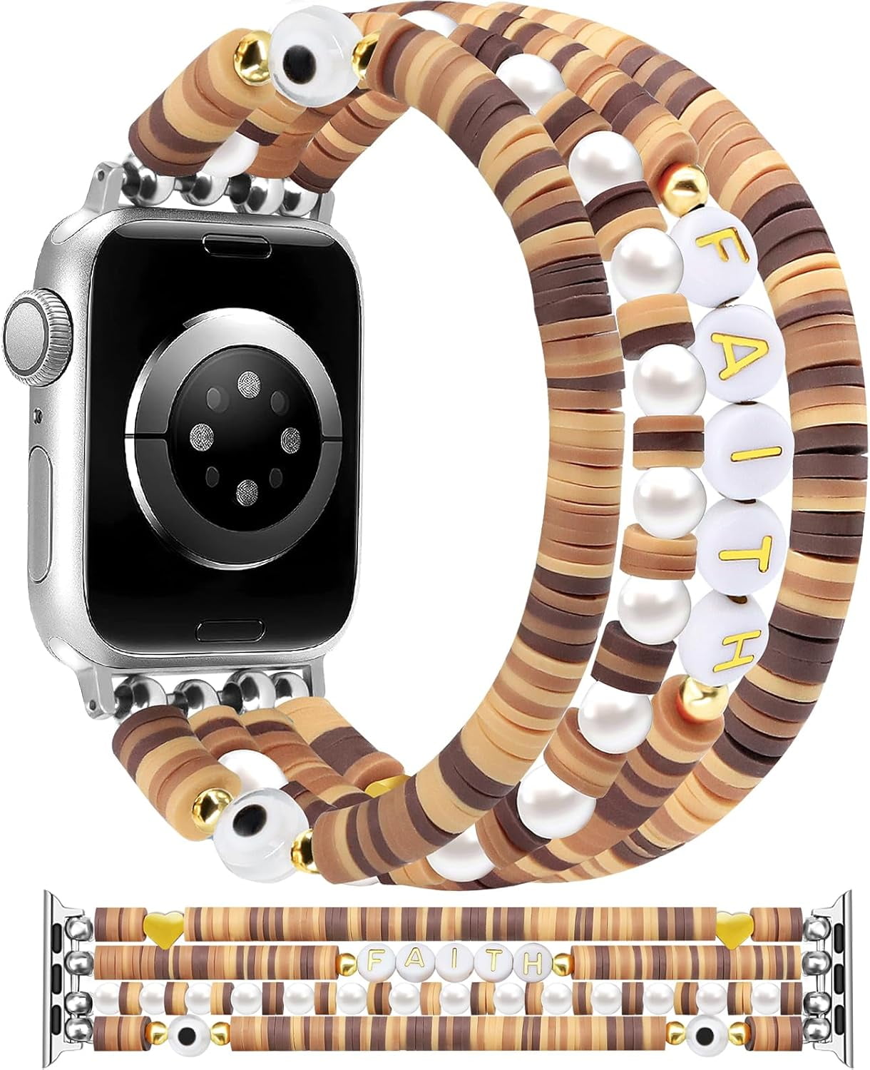 EIKODO-Beaded Bracelets Compatible with Apple Watch Band 42mm(S3/2/1 ...