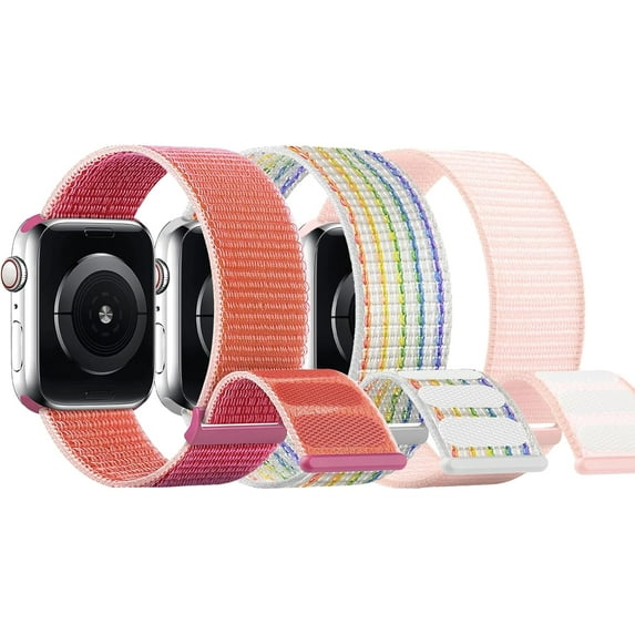 EIKODO-Compatible with Kids Apple Watch Bands, Nylon Hook and Loop for ...