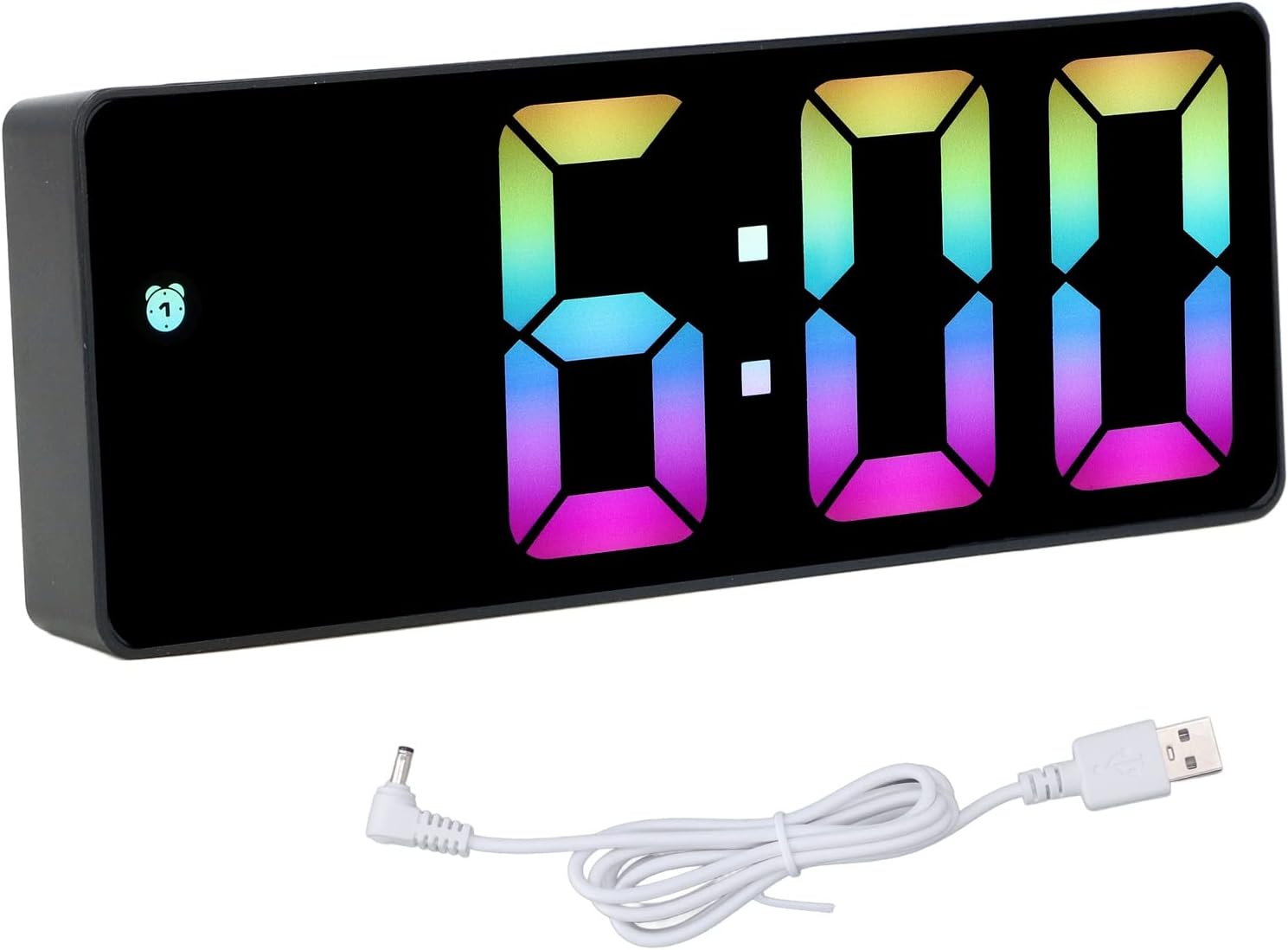 EIKODO-Digital Alarm Clocks for Bedrooms, Modern LED Color Changing ...