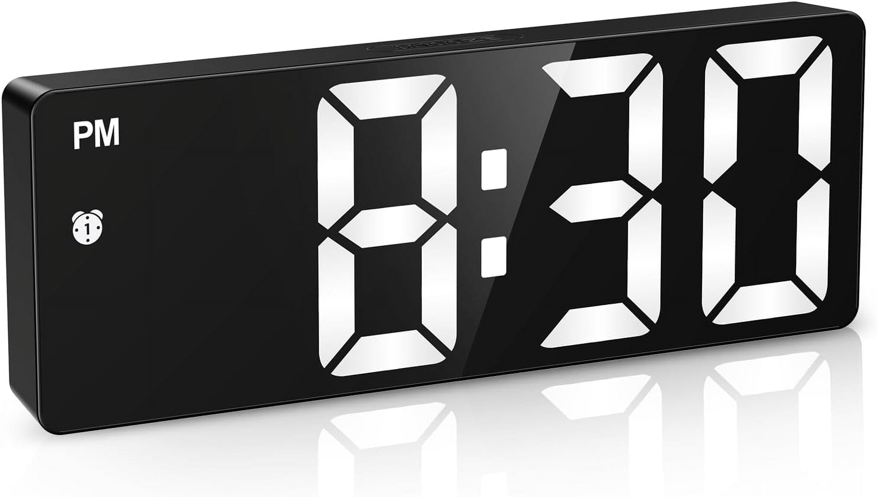 EIKODO-Digital Clock, Alarm Clocks with 6.5' Large Display, Touch ...