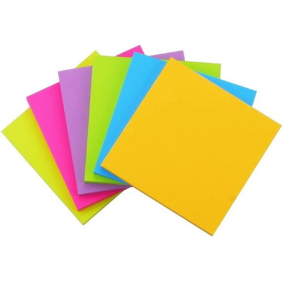 EIKODO-Early Buy Sticky Notes 6 Bright Color 6 Pads Self-Stick Notes 4 ...