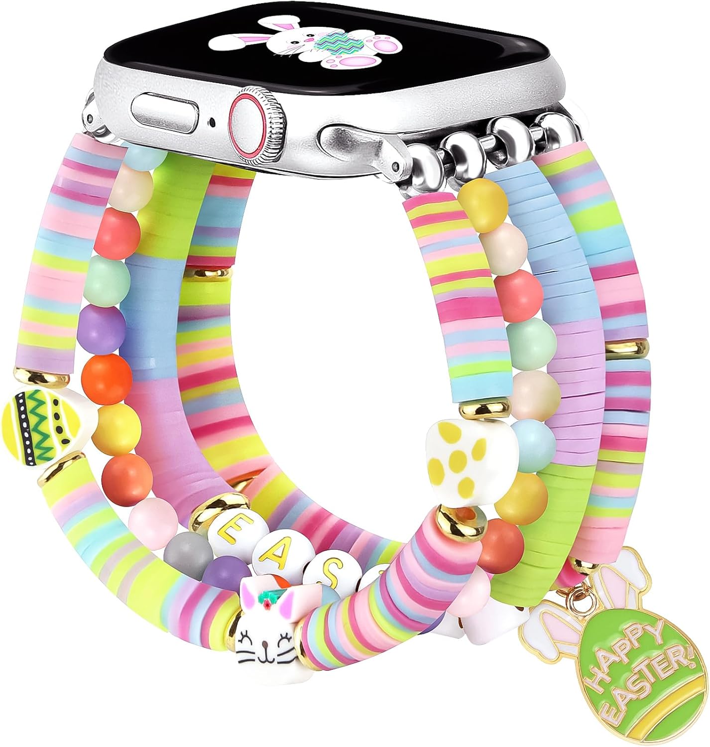 EIKODO-Easter Eggs Beaded Bracelet Compatible with Apple Watch 44mm ...