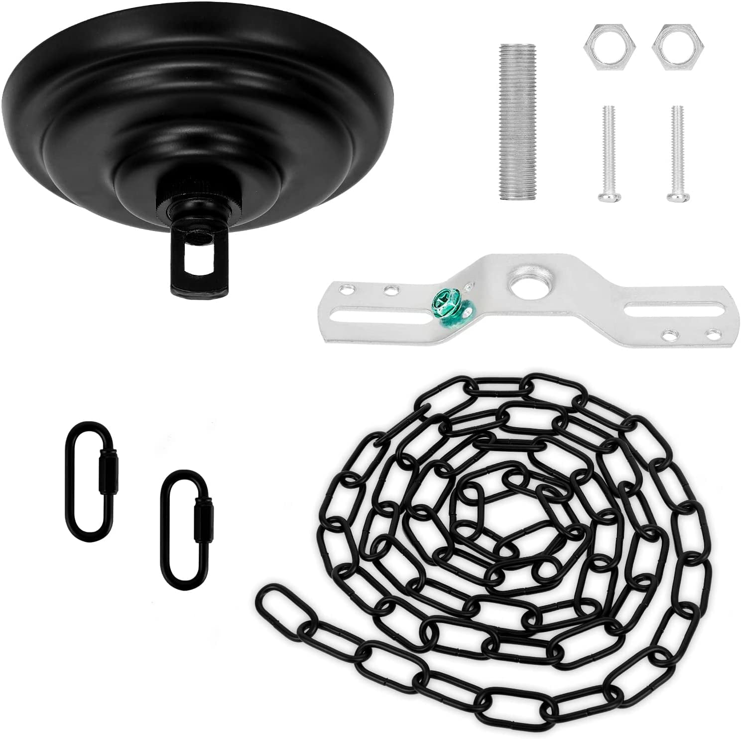 EIKODO-Heavy Duty Light Fixture Canopy Kit 5.3 Inches Diameter & 5.9 ...