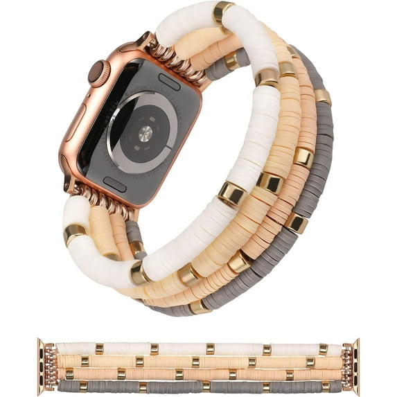 EIKODO-Heishi Beaded Bracelet Compatible with Apple Watch Band Cute ...