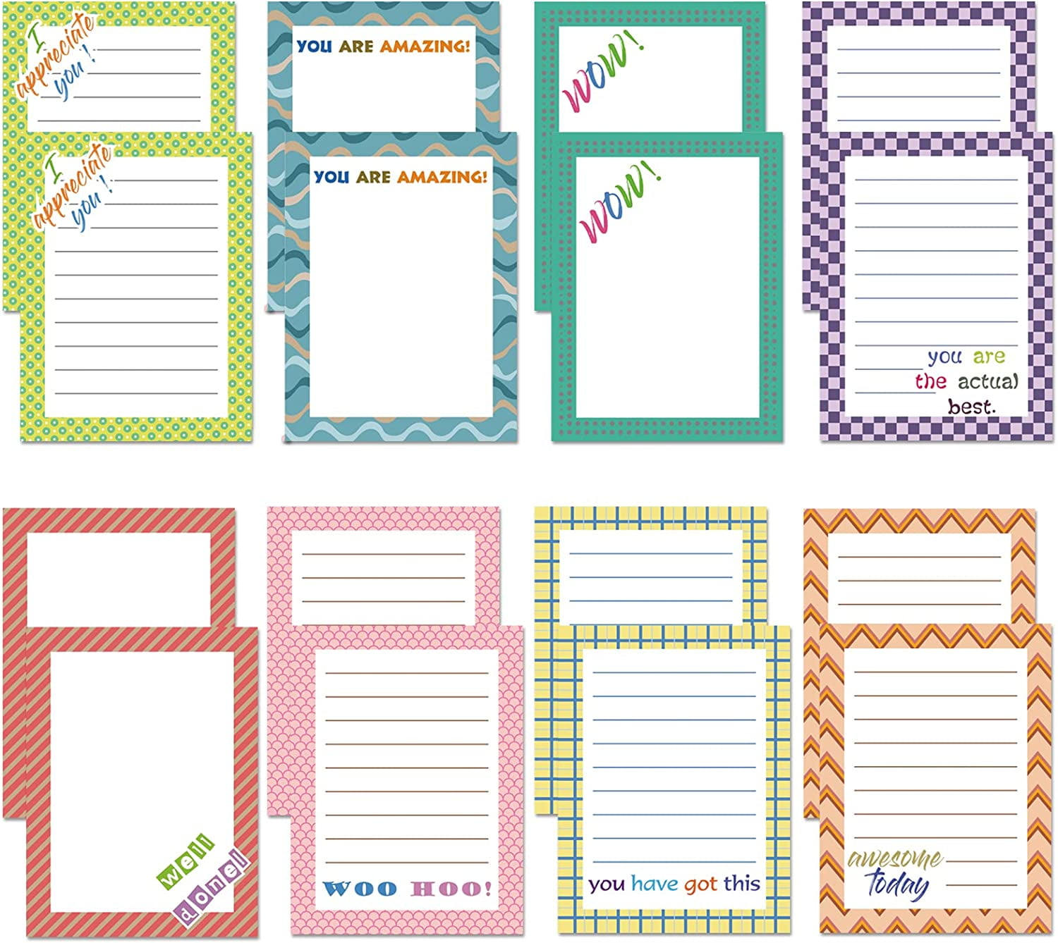 EIKODO-Inspirational Sticky Notes 480 Sheets Motivational Notepads ...