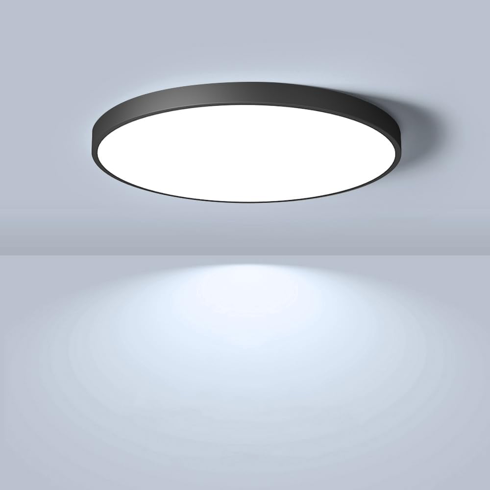 EIKODO-LED Flush Mount Ceiling Light Fixture, 8.9 Inch 18W, 6000K ...