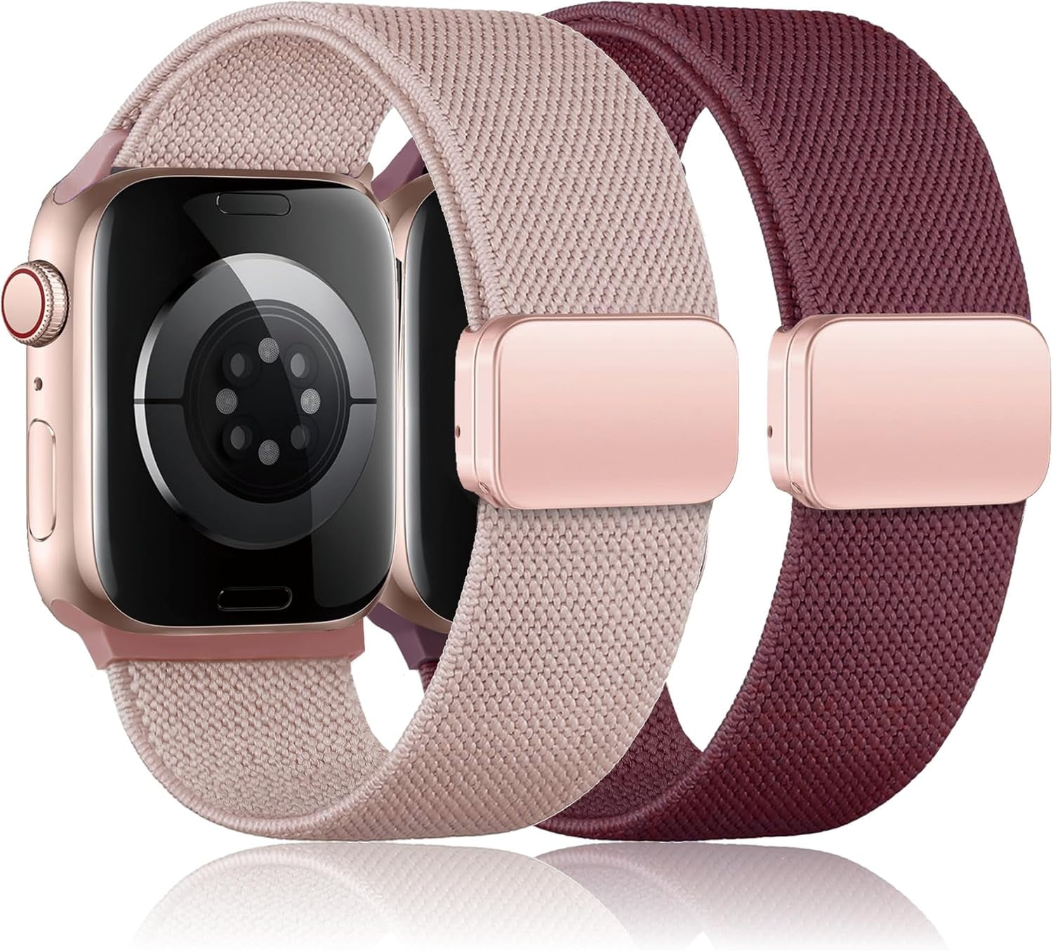 EIKODO-Magnetic Stretchy Solo Loop - Compatible with Apple Watch Band ...