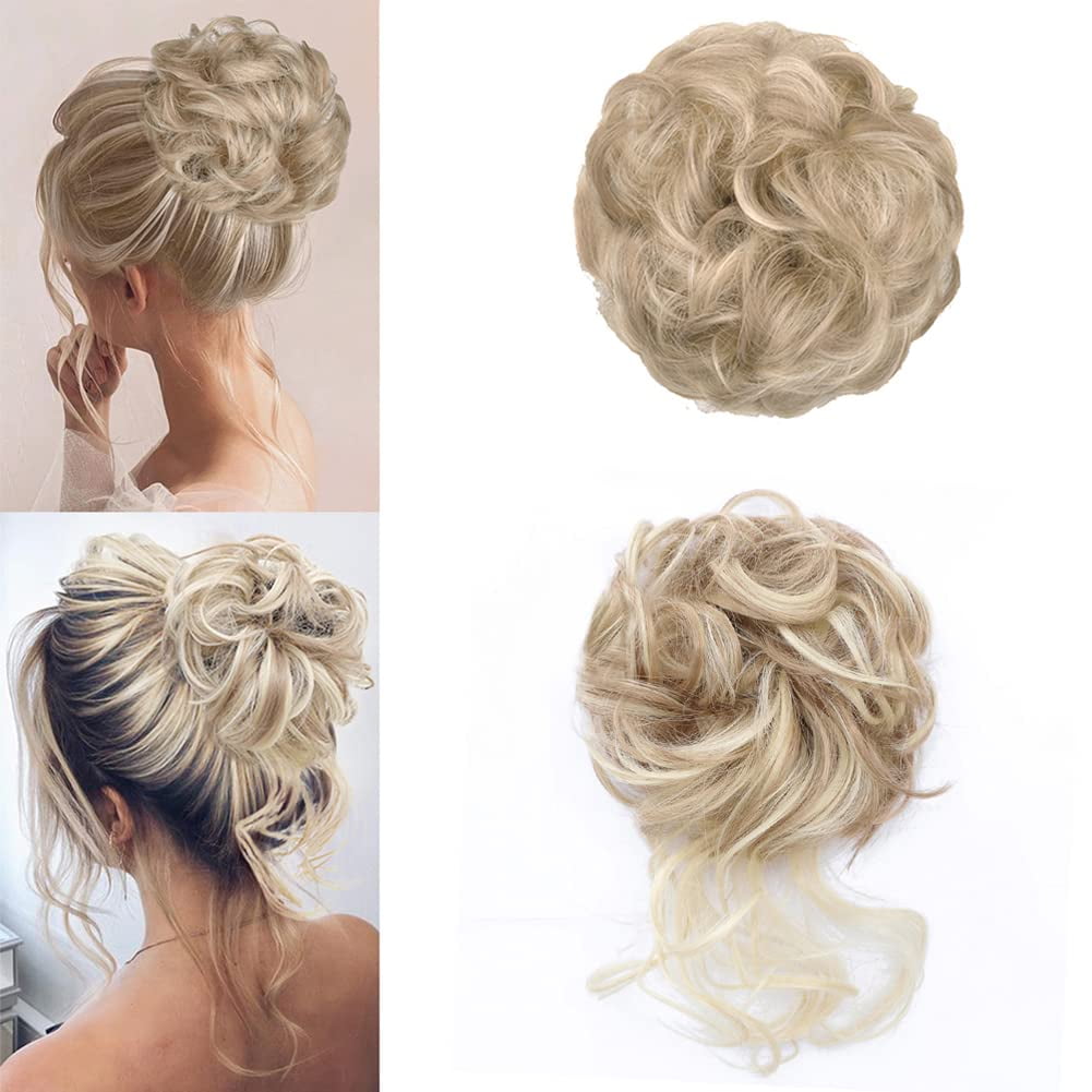 EIKODO-Messy Bun Hair Piece Tousled Updo Hair Buns Extension Elastic ...