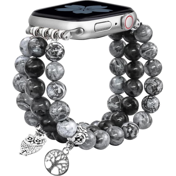 EIKODO-Natural Stone Bracelet Beaded-Band Women Compatible with Apple ...