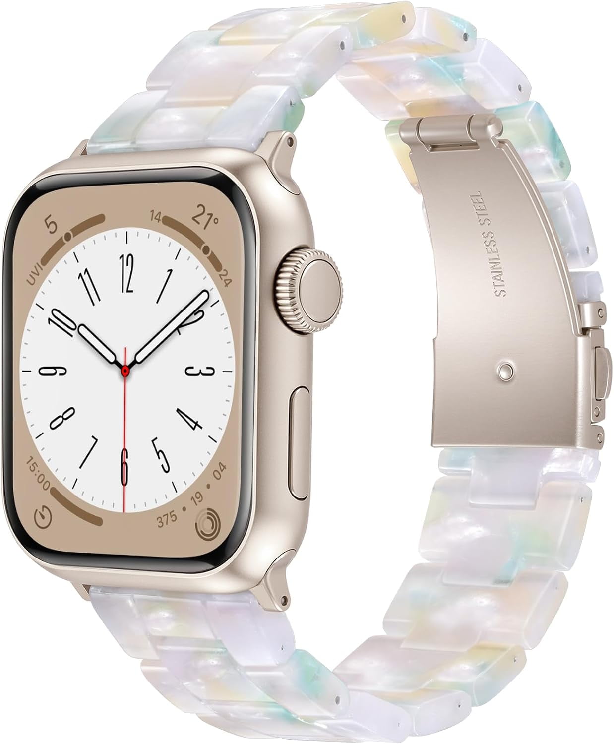 EIKODO-Resin Bands Compatible with Apple Watch Series 10/9/8/7 Band 40 ...