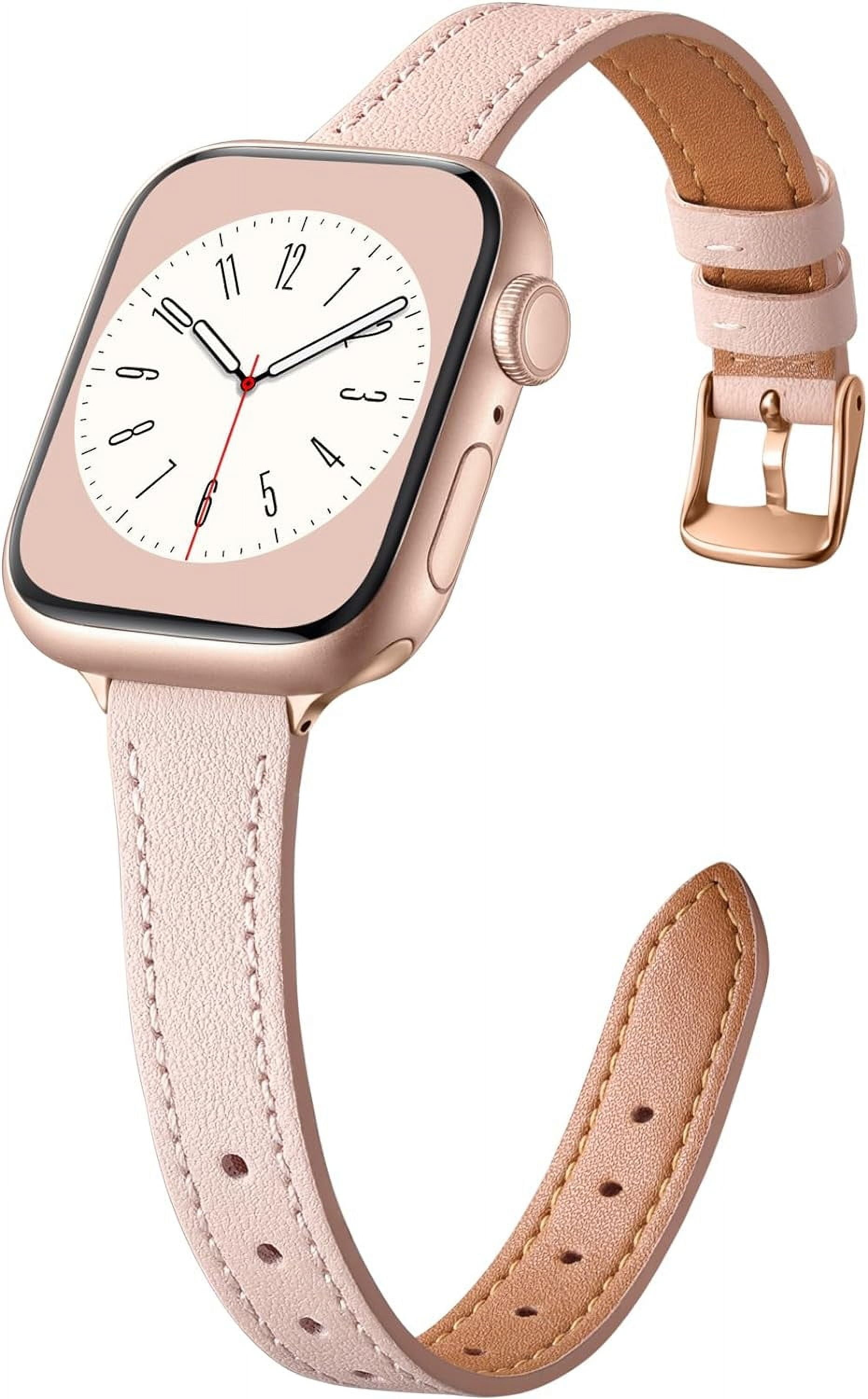 EIKODO-Slim Leather Band Compatible with Apple Watch Bands for Women ...