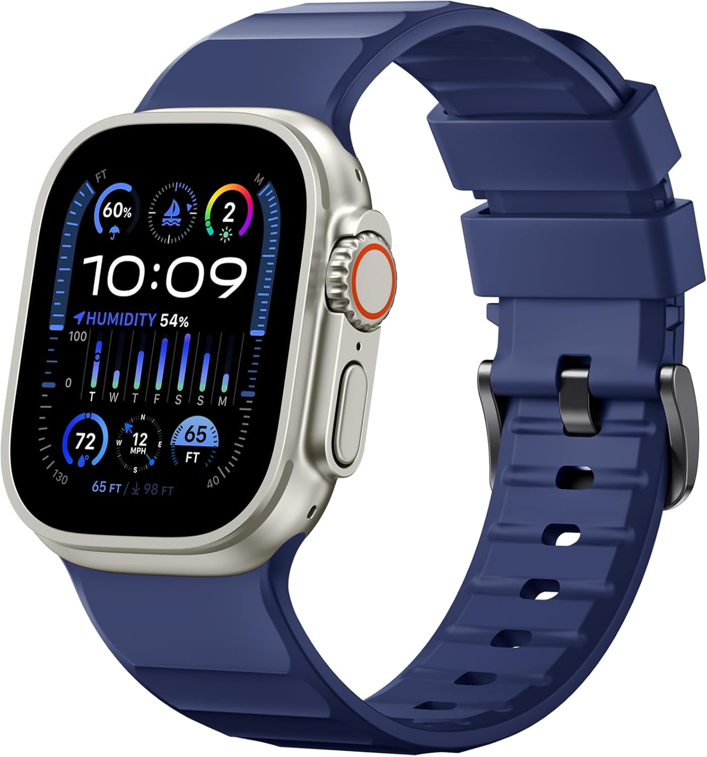 EIKODO-Sport Band Compatible with Apple Watch 49mm 46mm 45mm 44mm 42mm ...