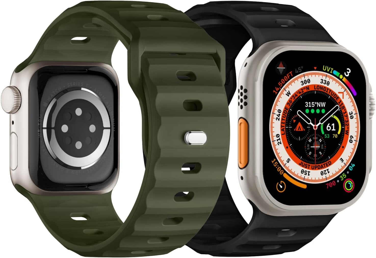EIKODO-Sport Bands Compatible with Apple Watch Ultra 2 Band/Apple Watch ...