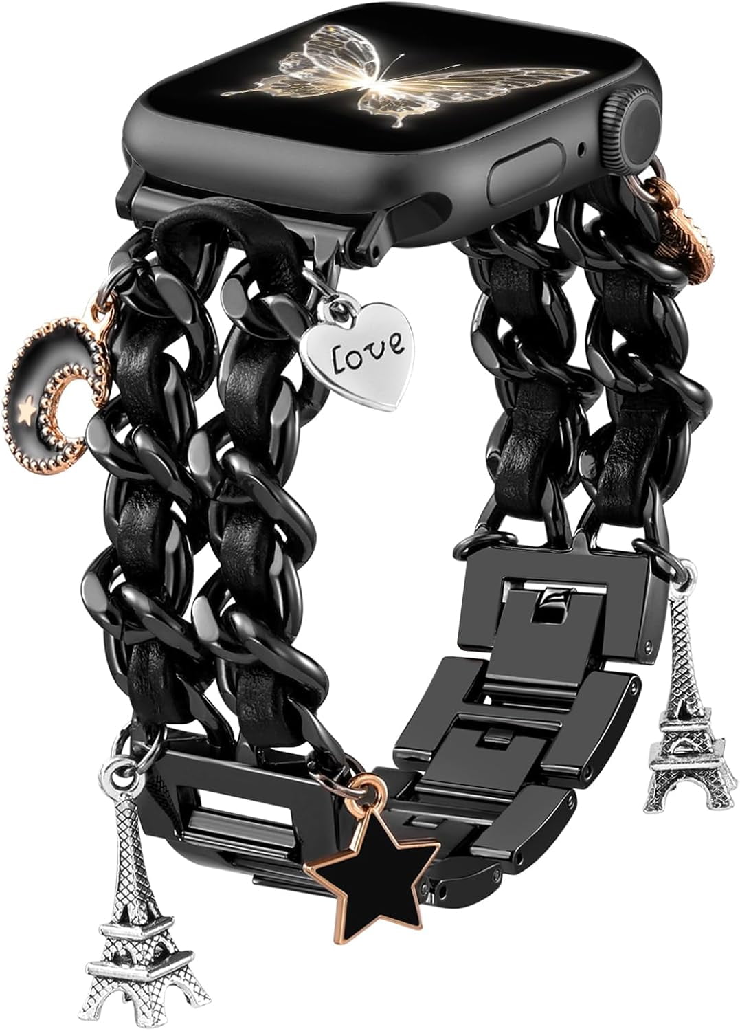 EIKODO-Stylish Metal Band Compatible with Apple Watch Bands for Women ...