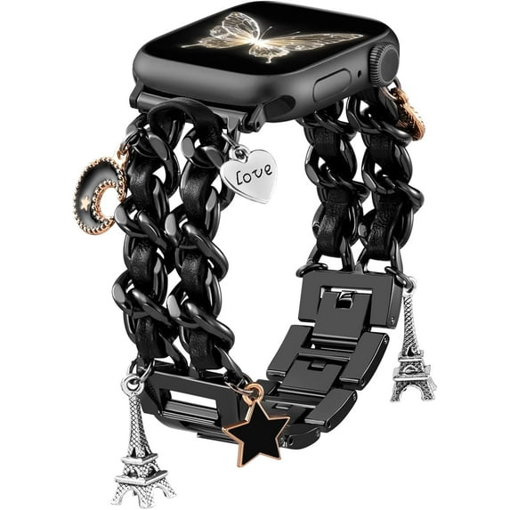 EIKODO-Stylish Metal Band Compatible with Apple Watch Bands for Women ...