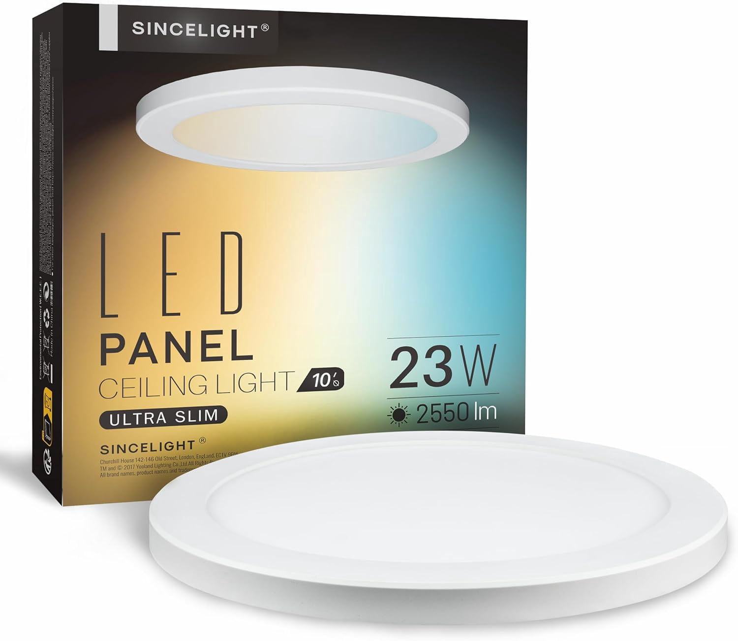 EIKODO-Ultra-Thin 12 Inch LED Ceiling Lights 23W, Compact Profile ...